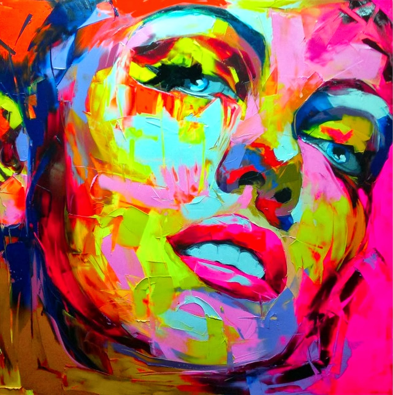 Pintura Moderna y Fotografía Artística : Retratos Modernos Pintura de Francoise Nielly
