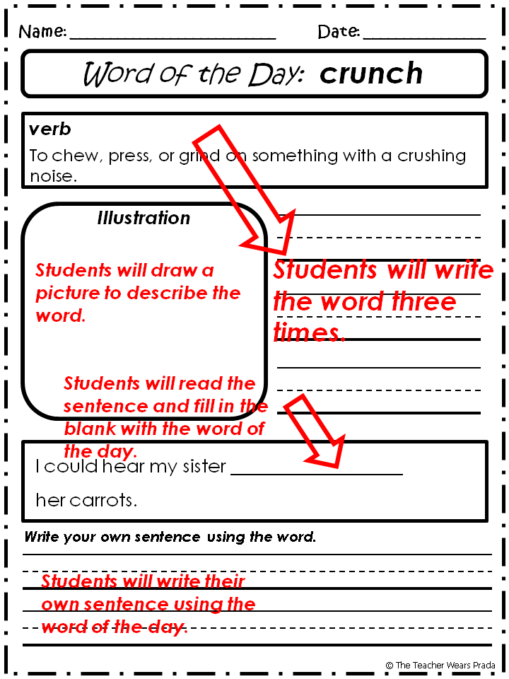 Summer Project List: Word of the Day - Teaching with Nesli
