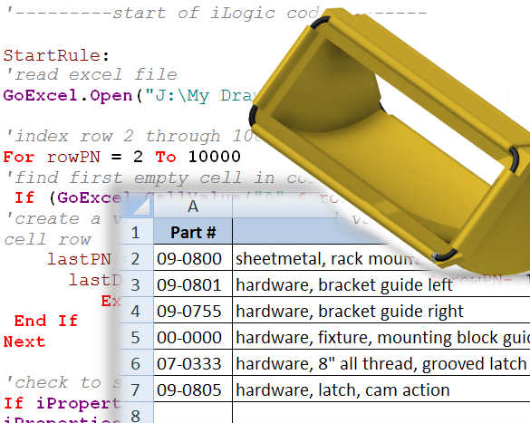 From the Trenches with Autodesk Inventor: Using Excel and iLogic to ... From the Trenches with Autodesk Inventor: Using Excel and iLogic to ...
