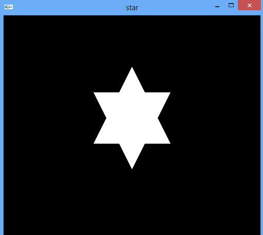 PROGRAMMER OpenGL star Using Two Triangel programmer-opengl-star-using-two-triangel