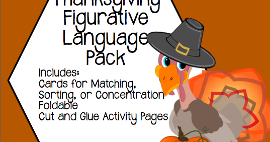 Thanksgiving Figurative Language Pack-- Pin It To Win It! - Coffee Cups ...