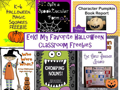 Sweet Tea Classroom: Eek! My Favorite Halloween Classroom Freebies