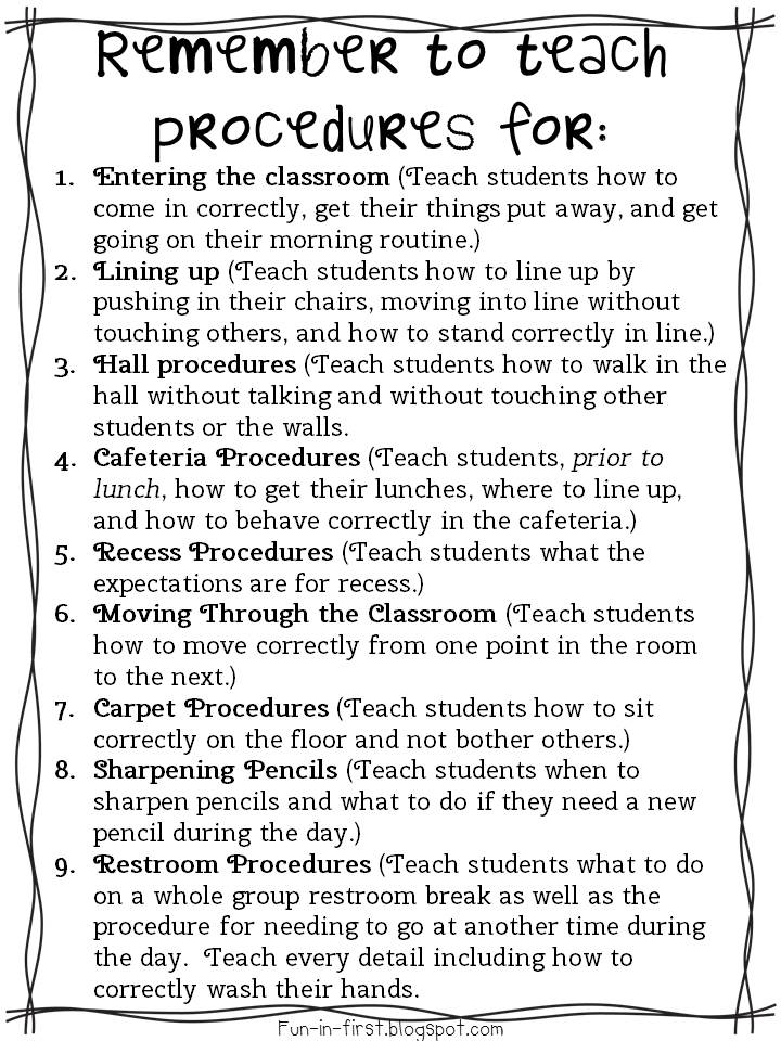 1st Day of School Tips - Fun in First