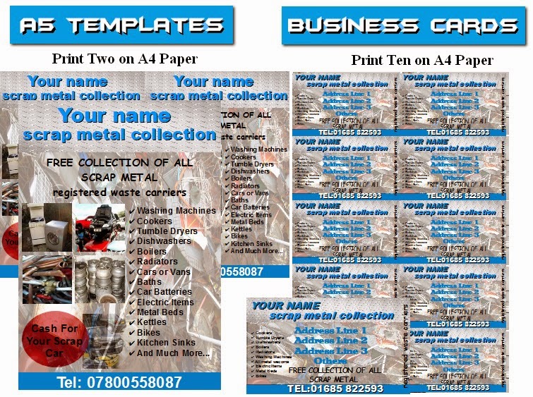 Business Templates forms: scrap metal flyer Business Templates forms: scrap metal flyer
