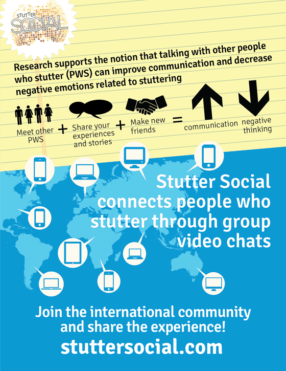 Hanging Out: The Stutter Social infographic