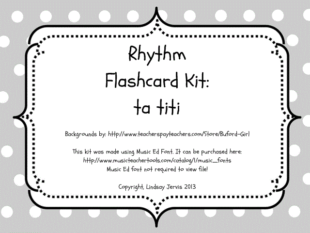 Kodaly Inspired Classroom: Rhythm Flashcard Kits