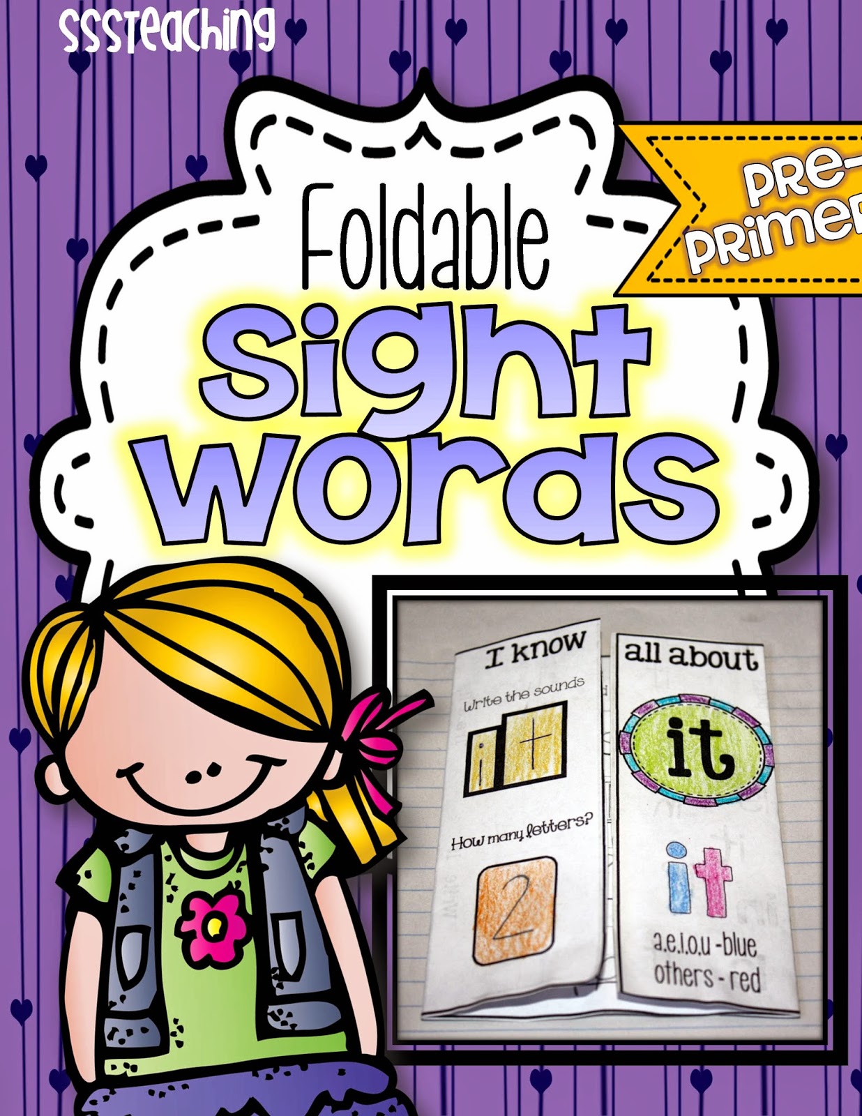 Interactive Foldable Sight Words: Pre-Primer - SSSTeaching