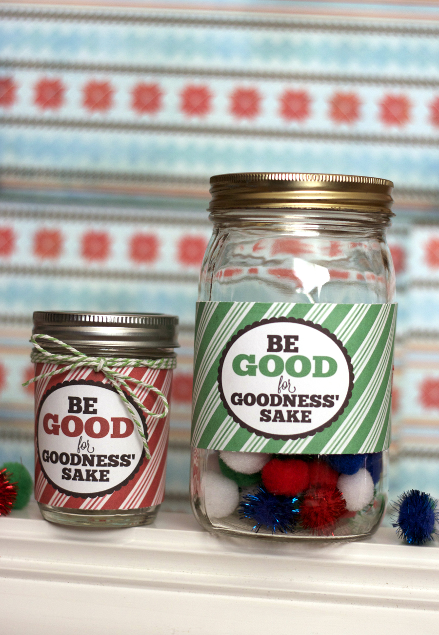 "Be Good" Christmas Reward Jar Printable - My Sister's Suitcase ...