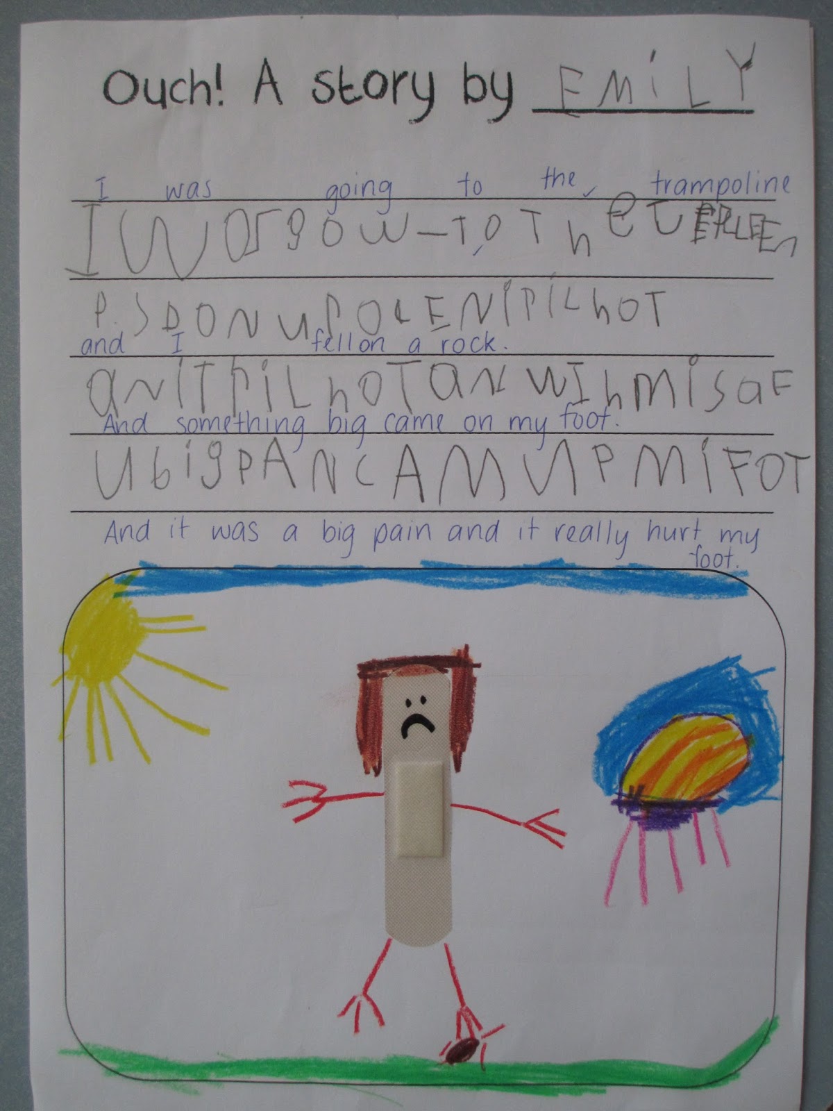 My Ouch Story Printable - Printable Word Searches