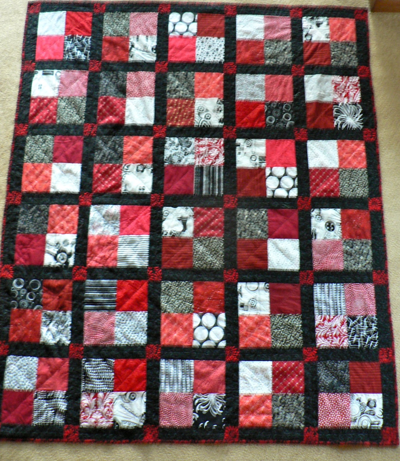 Creative Expressions Red Black Quilt creative-expressions-red-black-quilt