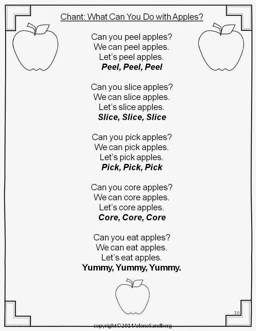 Classroom Freebies: Apple Poems and Writing Activities