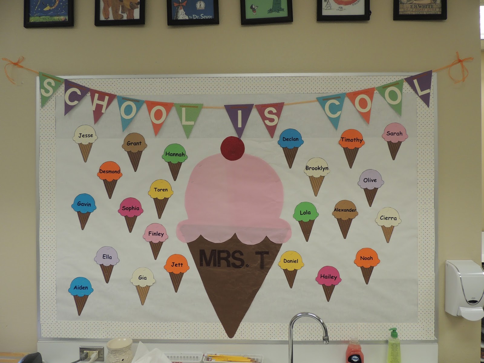 Bulletin Board Ideas With Ice Cream Cones at Elsie Ward blog