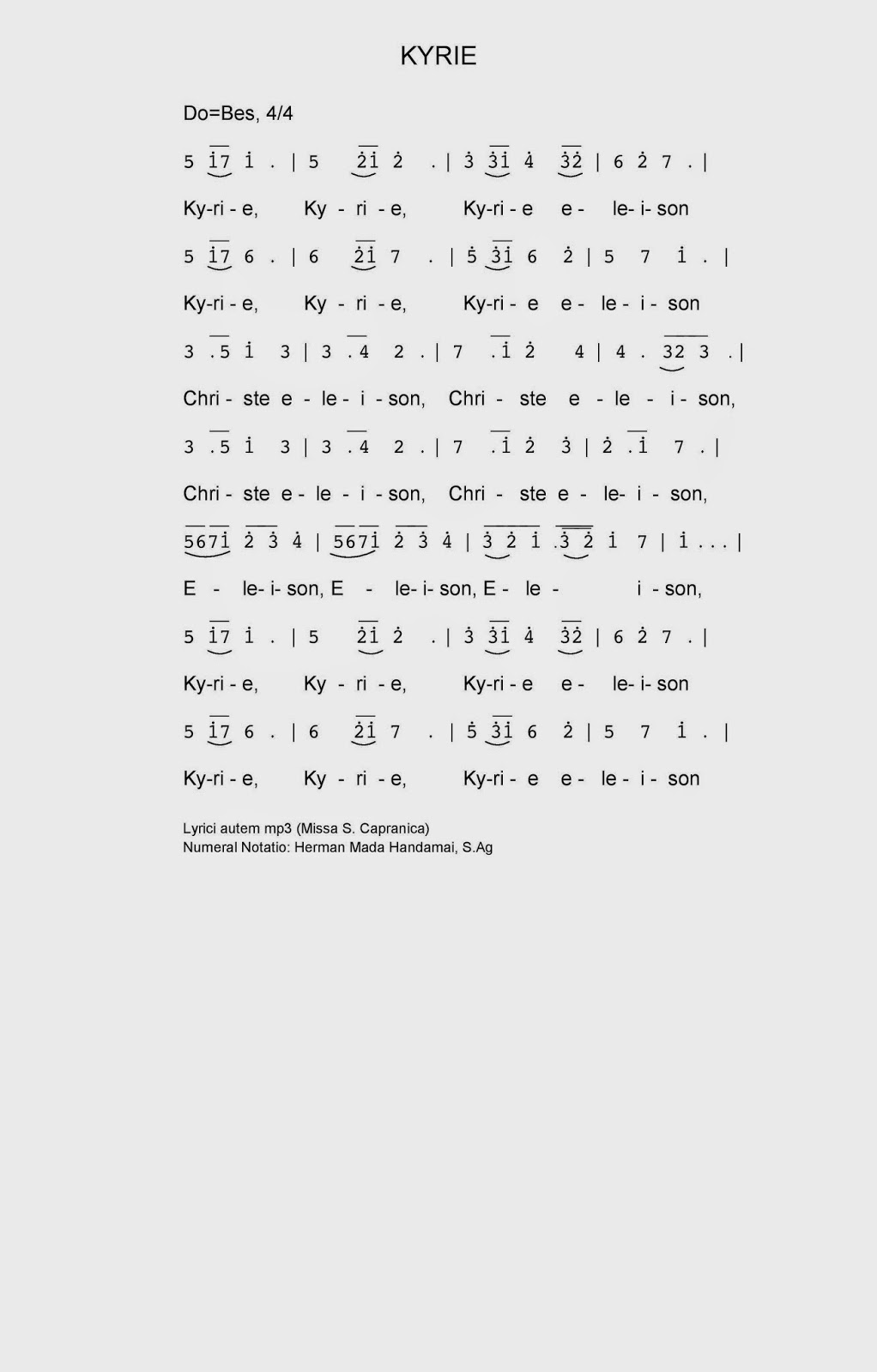 MAZMUR TANGGAPAN DAN LAGU-LAGU MISA: ORDINARIUMKU MAZMUR TANGGAPAN DAN LAGU-LAGU MISA: ORDINARIUMKU