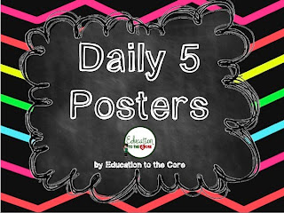 Simply Centers: Free Daily 5 Posters For Your Reading Block!
