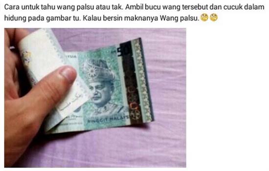 Cara Periksa Wang RM50 Original Atau Palsu