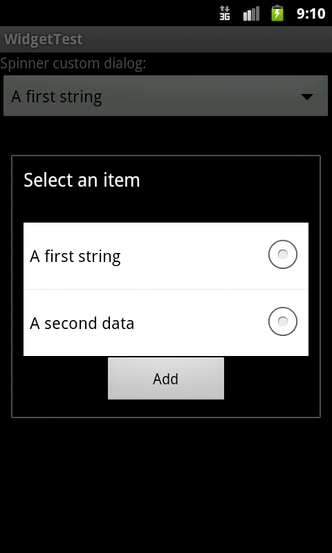 Getting Grip On Android: Custom Spinner Dialog Getting Grip On Android: Custom Spinner Dialog