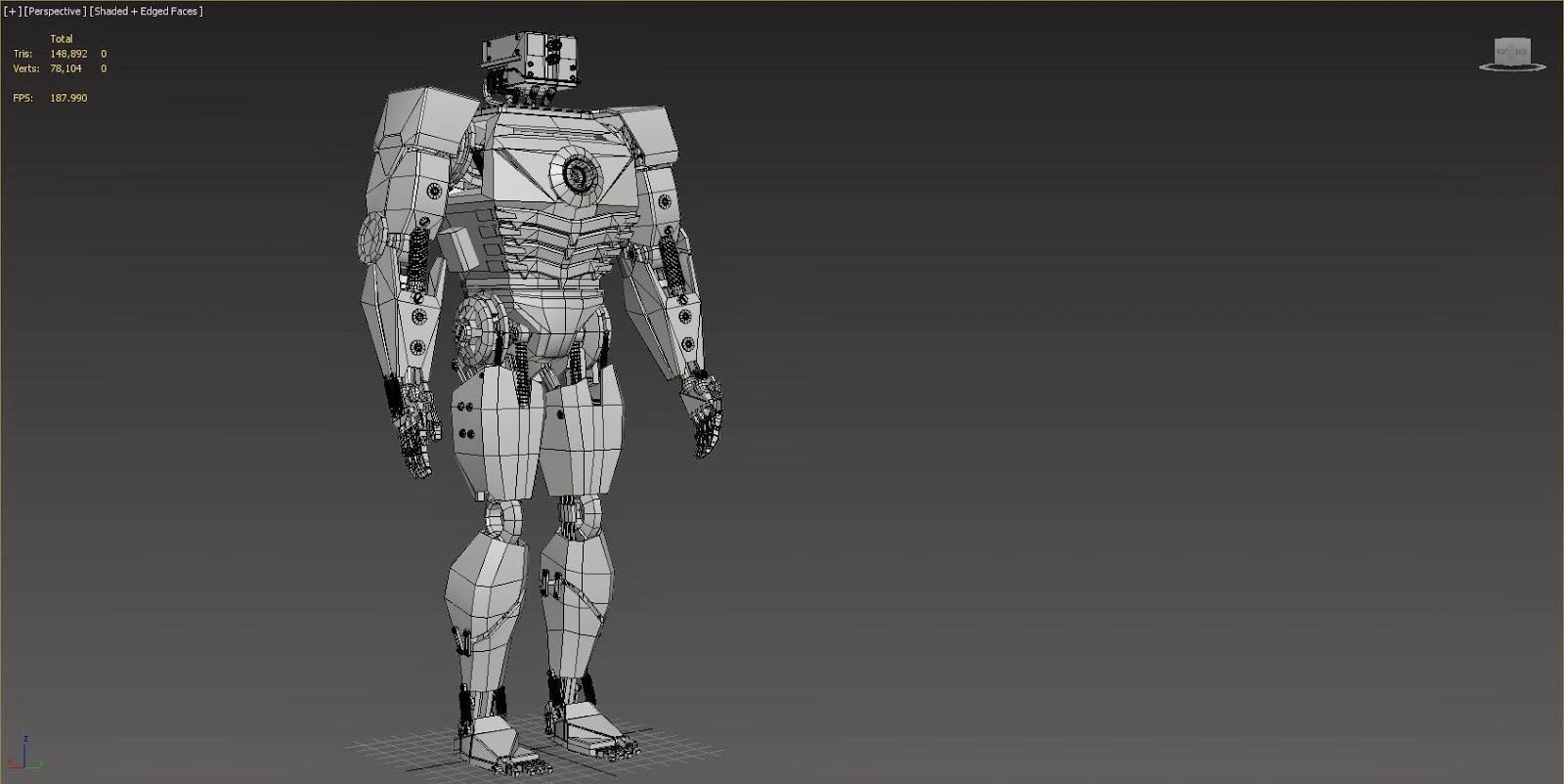 Dark Neptune a low poly robot — polycount