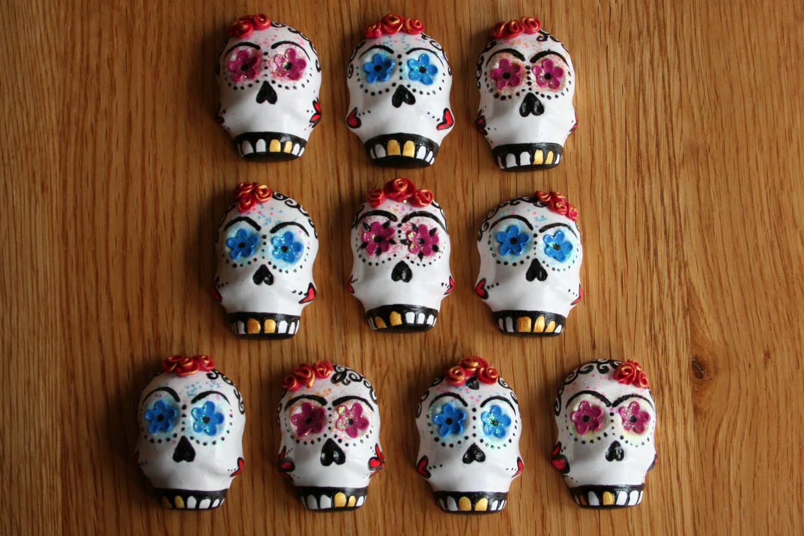 Jainnie Jenkins: Sugar Skull masks - Dia de los Muertos - Day of the Dead