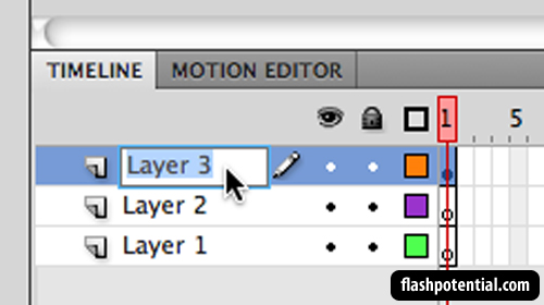 Working with layers - Flash CS5 Beginners Tutorial