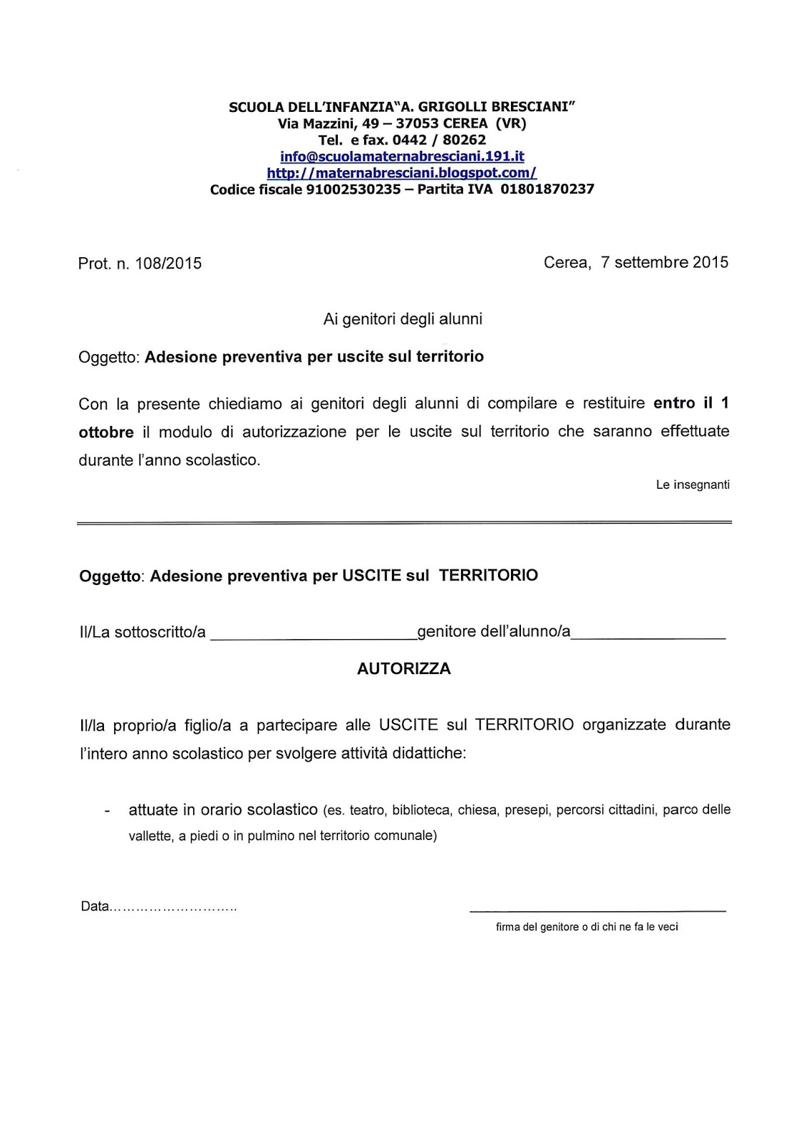 scuola dell'infanzia A. Grigolli Bresciani: a.s. 2015/16 ... scuola dell'infanzia A. Grigolli Bresciani: a.s. 2015/16 ...