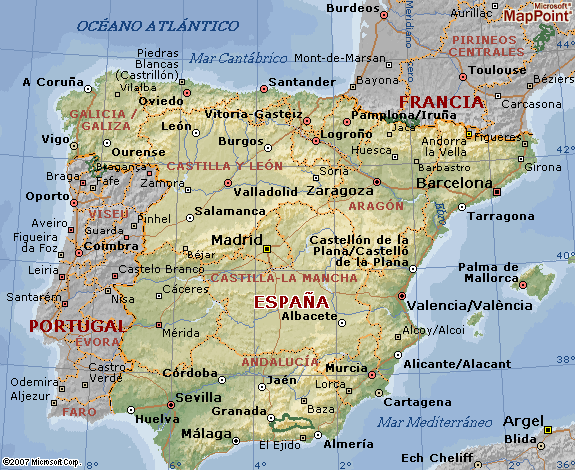 Mapa Geográfico de España - Noticias España | Noticias de España y del ...