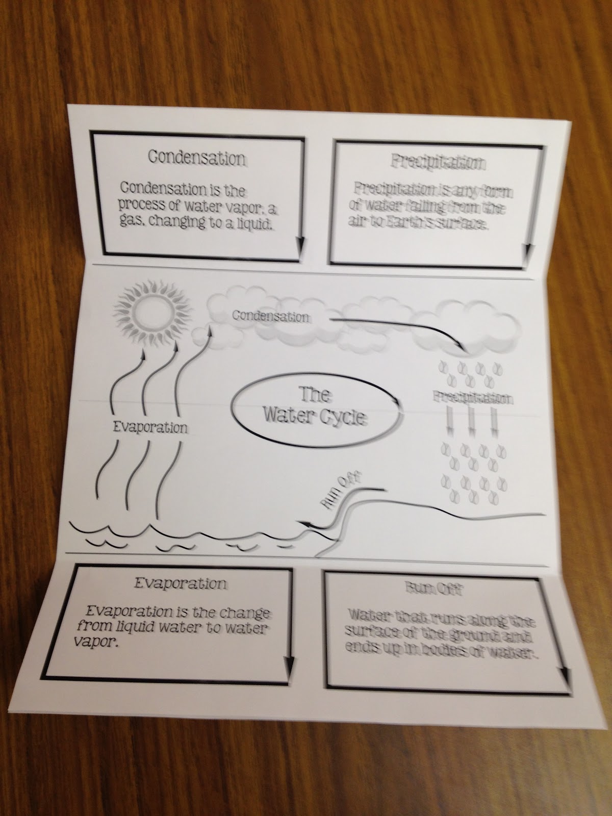 Water Cycle Foldable at Clair Azevedo blog