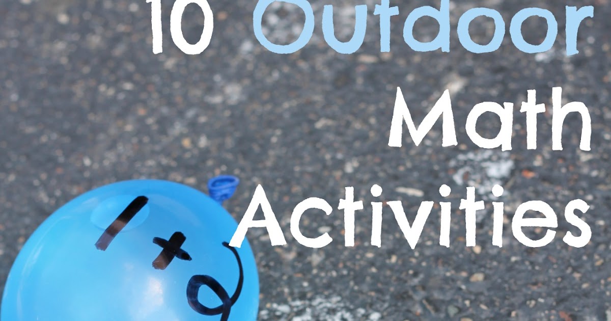 10 Outdoor Math Activities: Kid's Co-op ~ Reading Confetti