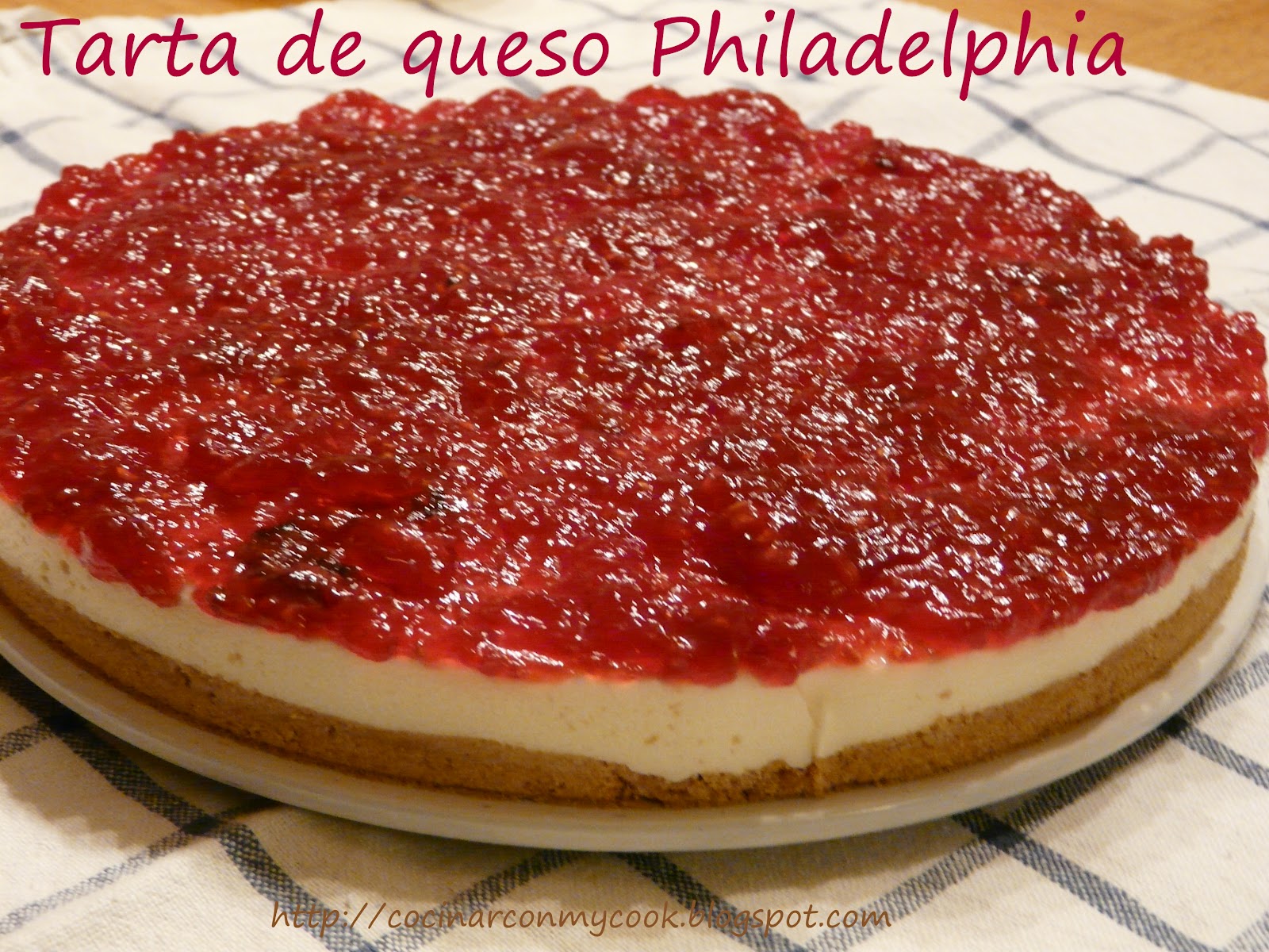 Cocinar con MyCook: TARTA DE QUESO PHILADELPHIA