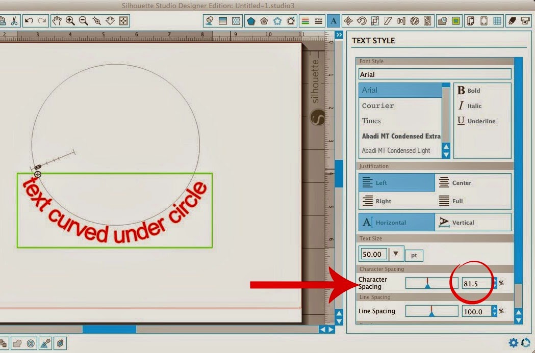 Curving Text Under a Circle in Silhouette Studio | Silhouette School ... Curving Text Under a Circle in Silhouette Studio | Silhouette School ...