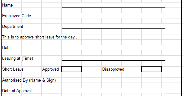 Every Bit Of Life Short Leave Application For Office every-bit-of-life-short-leave-application-for-office