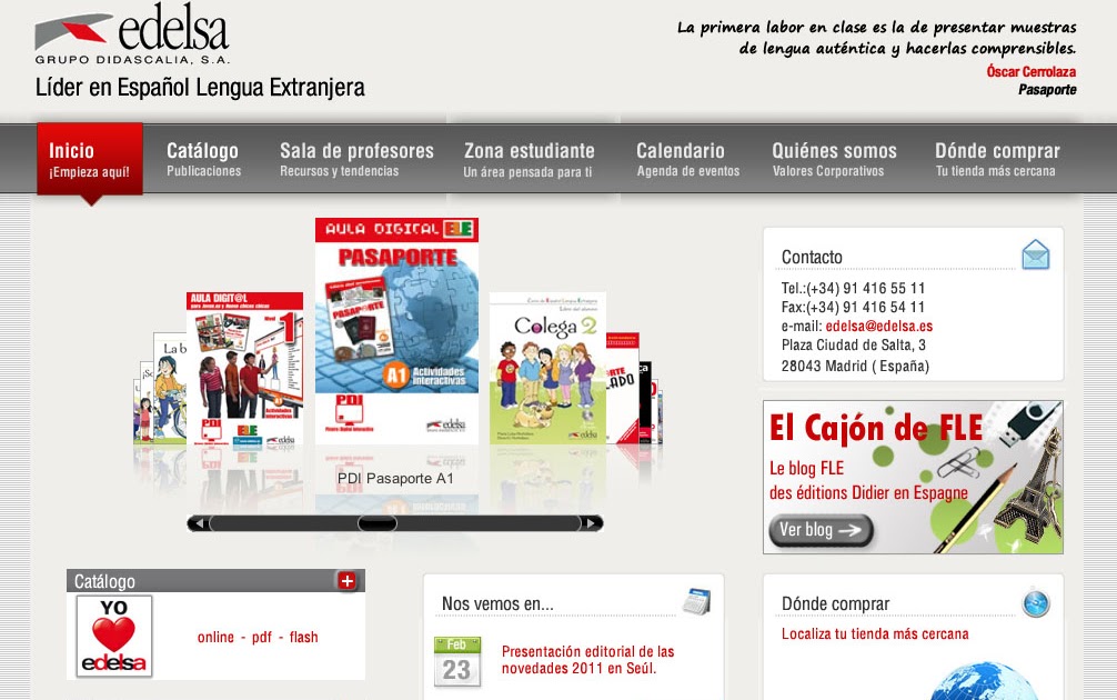 Pasaporte ELE: EDELSA estrena una nueva página web