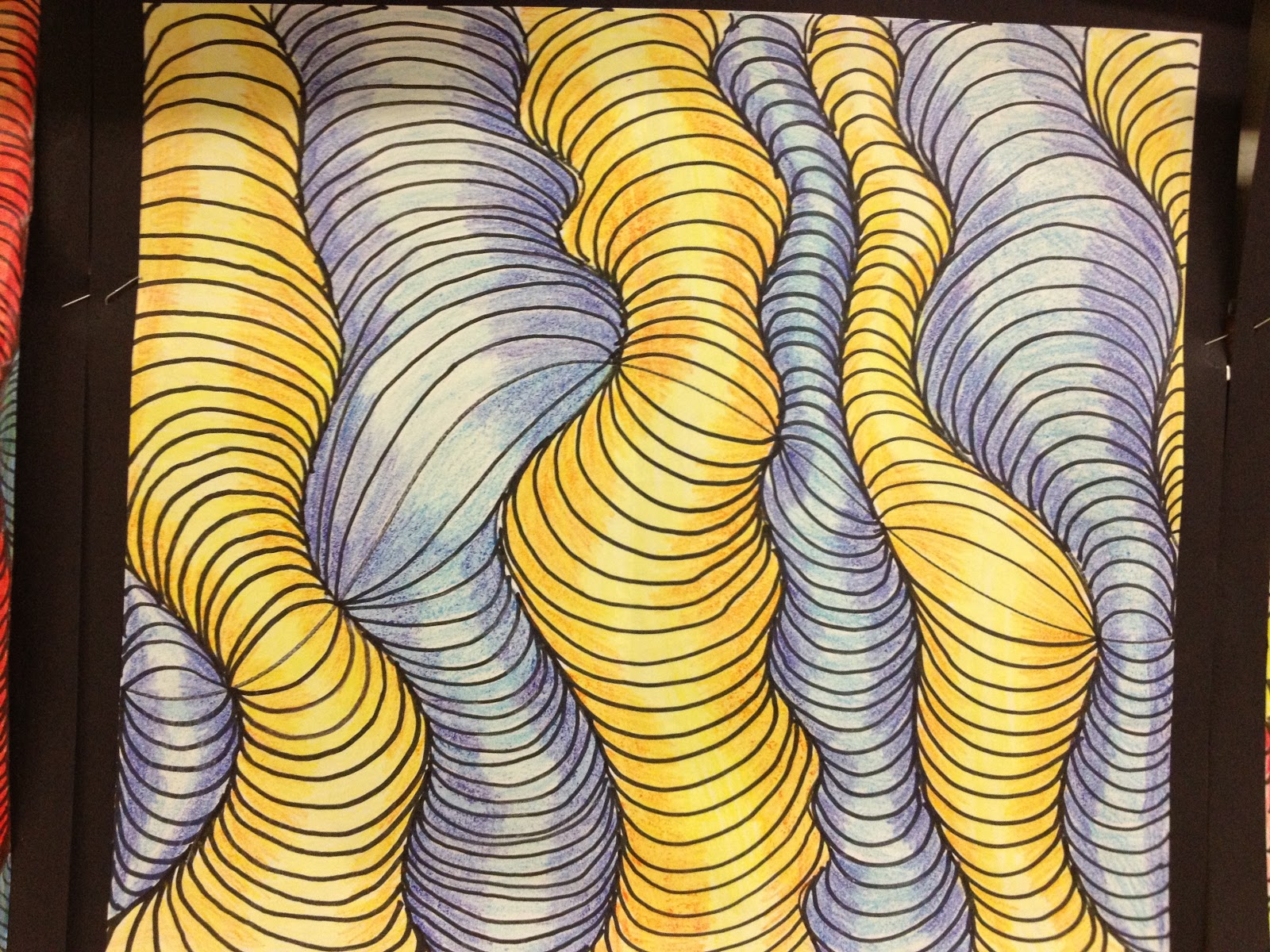 Bits and Pieces of Middle School: Optical Illusion Art