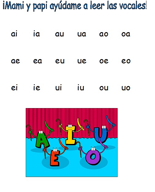 KINDER 2: ¡Ayúdame a leer las vocales!
