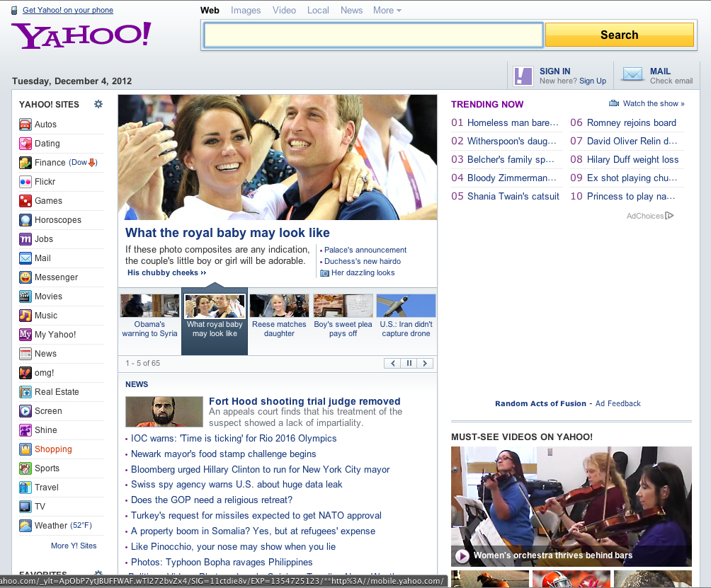 Yahoo - Moi Tres Jolie