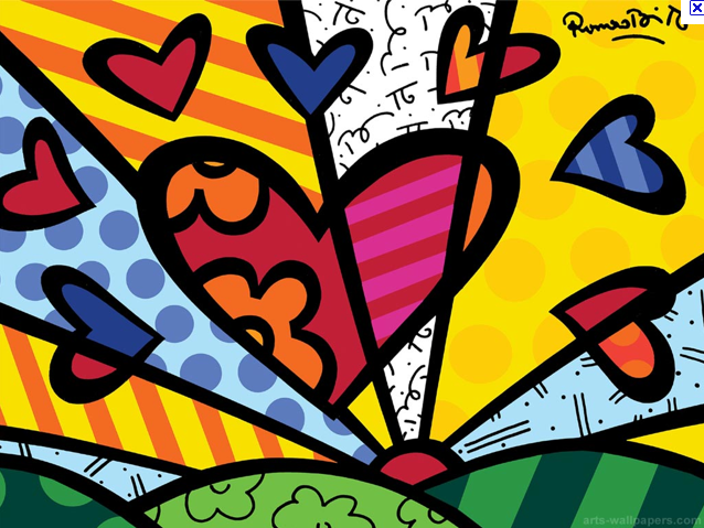 Designs Inspired by Romero Britto • TeachKidsArt