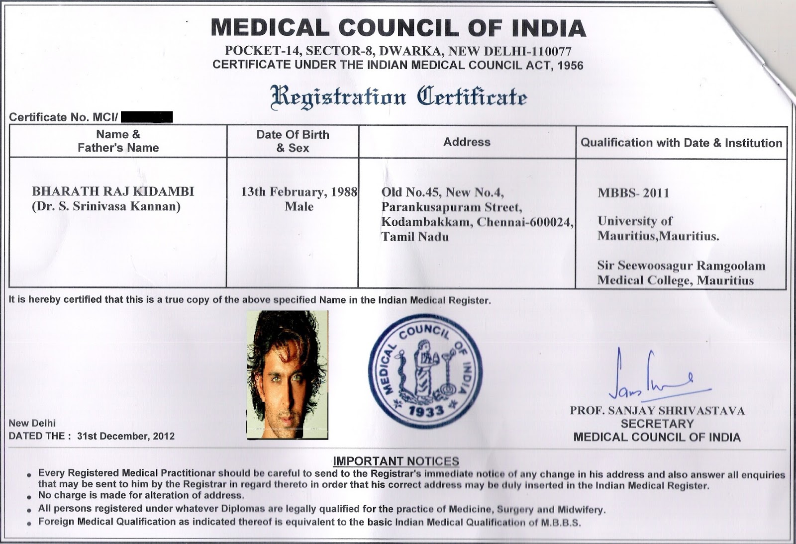 MCI Screening Test Internship In India MCI Permanent Registration mci-screening-test-internship-in-india-mci-permanent-registration