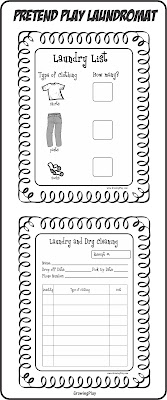 Growing Play: Freebie Playing Laundry Shop Printables