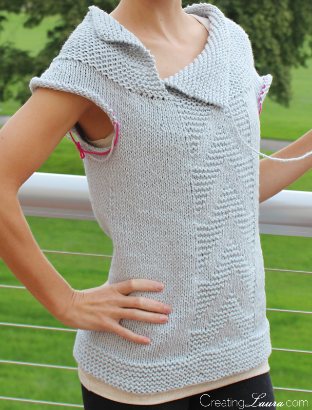 Creating Laura: Antrorse sweater knitting update