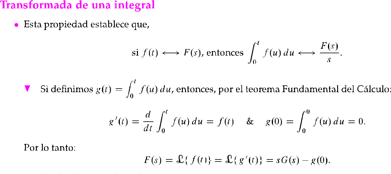 TRANSFORMADAS DE LAPLACE DE UNA INTEGRAL EJERCICIOS RESUELTOS