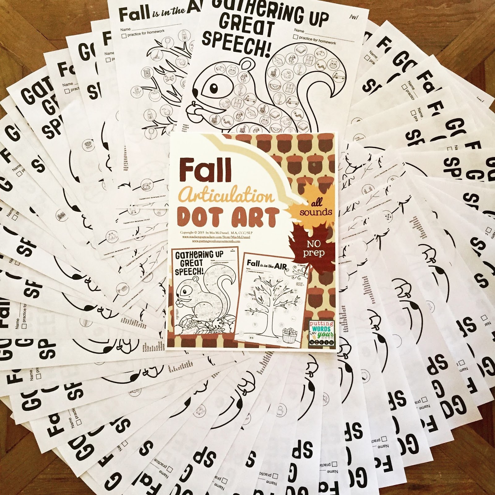 Fall Articulation Fun!