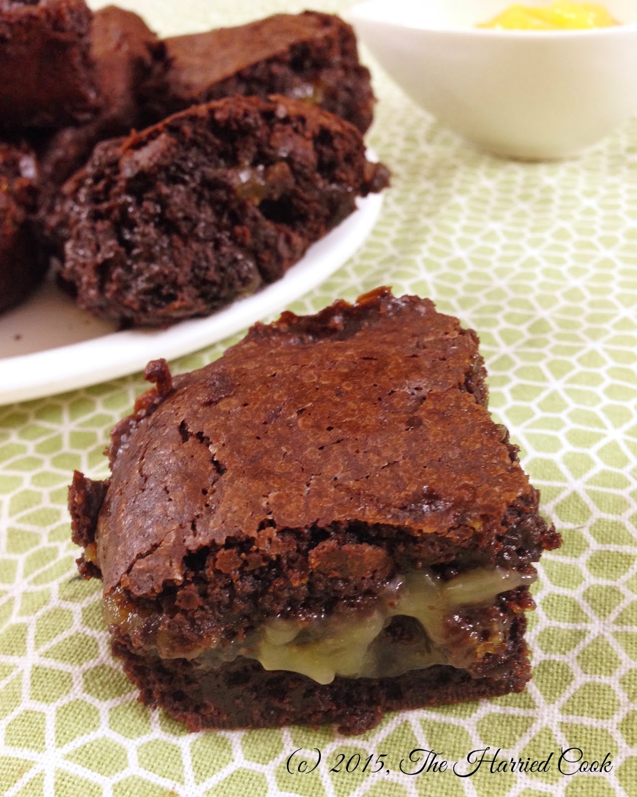 The Harried Cook: Fudgy Lime Curd Brownies The Harried Cook: Fudgy Lime Curd Brownies