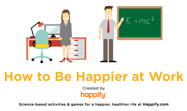 How to Be Happier at Work #infographic - Visualistan