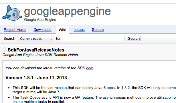 Blog @vierjp : 34.Google App Engine 1.8.1リリース