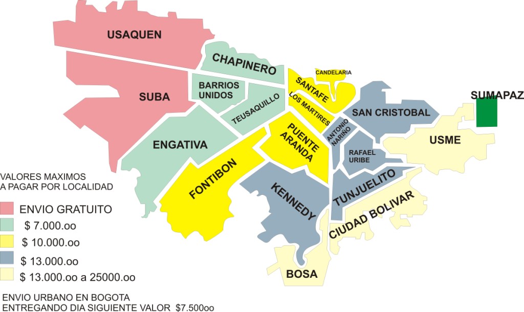 Tenha Um Mapa De Bogotá