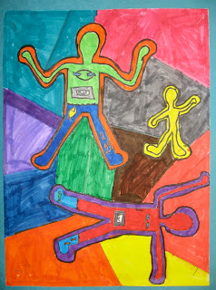 Art is Basic-- Art Teacher Blog: Figure Drawing like Keith Haring