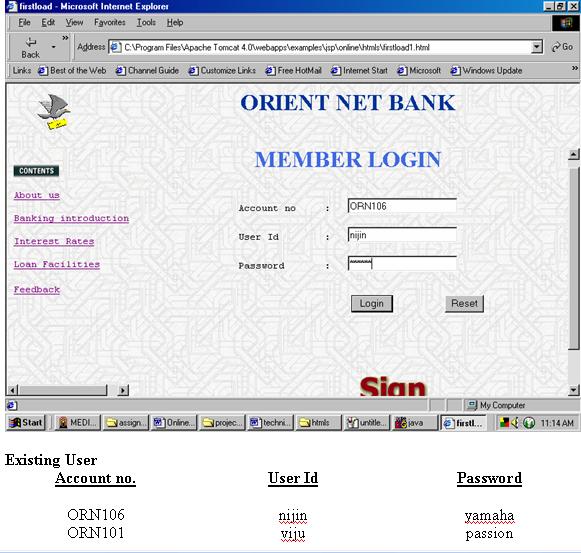FREE JAVA PROJECTS ONLINE: login page of online banking project using ... FREE JAVA PROJECTS ONLINE: login page of online banking project using ...