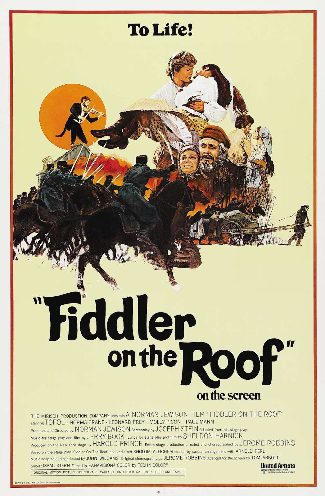 MOVIE POSTERS: FIDDLER ON THE ROOF (1971)