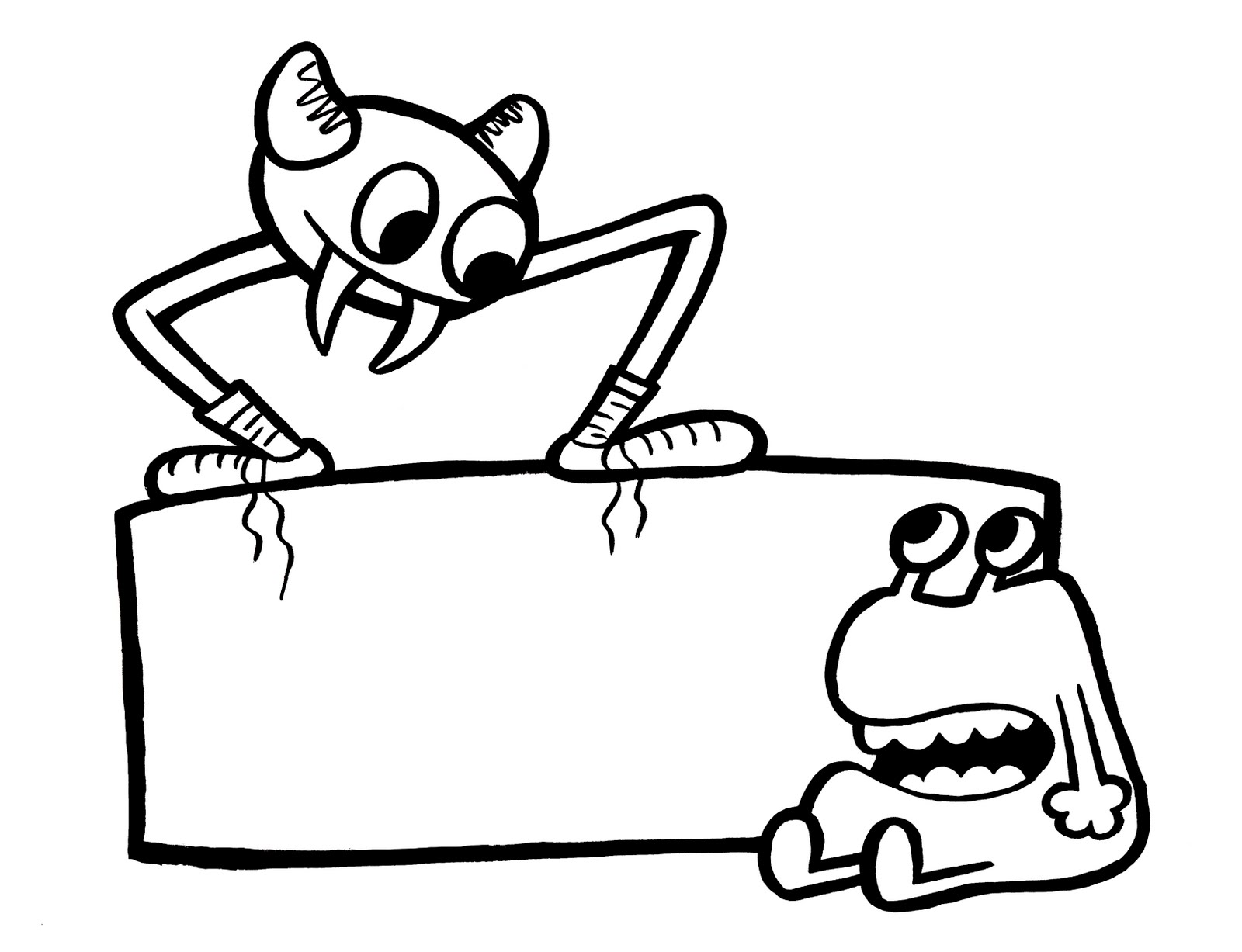 Name Tags Monster Color Anybody Uses Send Want Print These If Sketch ...