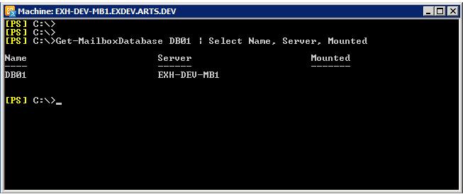 Lets Exchange: Get Mailbox Database Mount Status Lets Exchange: Get Mailbox Database Mount Status