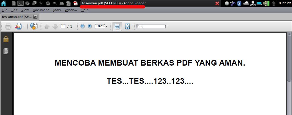 Membuat Berkas PDF yang Aman | Dedy Selalu Milisdad